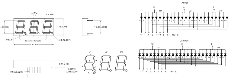 Three-Digit LED Display - 广州欧森精密制造有限公司